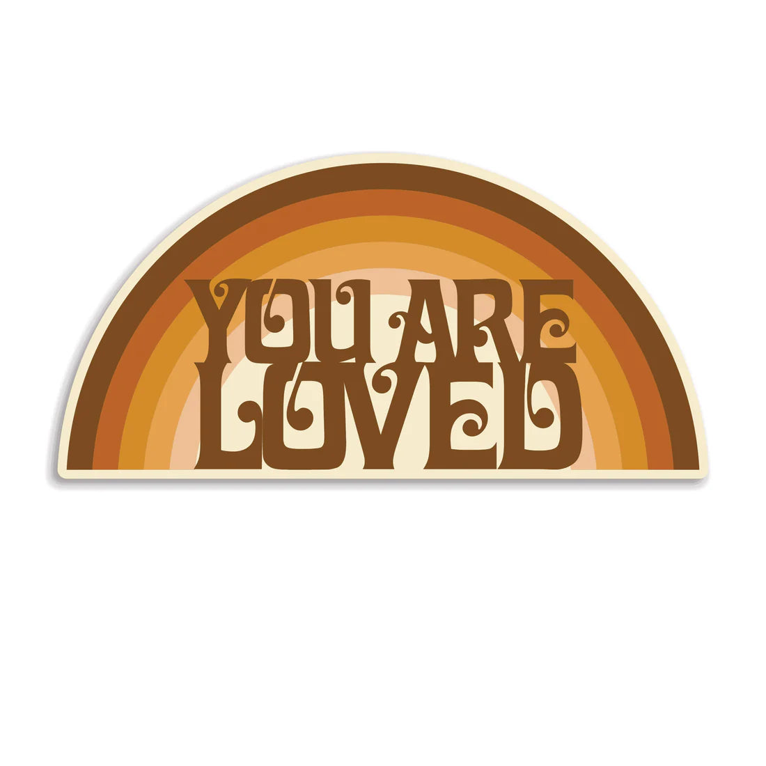 Harley & J You Are Loved Rainbow Sticker – Riverfolk